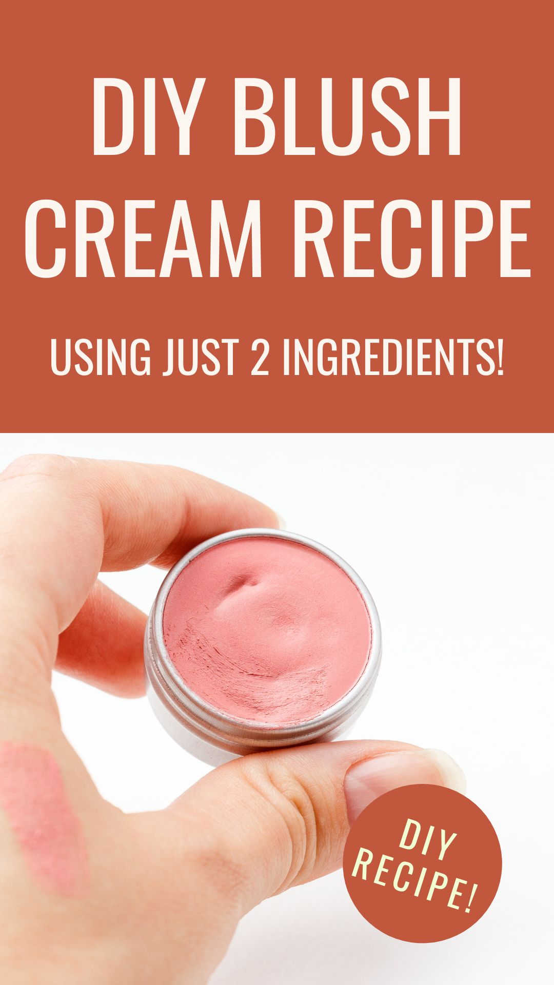 Homemade DIY Blush Cream Recipe With Two Ingredients
